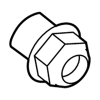 6509769AA - Genuine Mopar Nut-Wheel