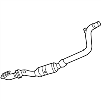 68038393AJ - Genuine Mopar Front Catalytic Converter And Pipe