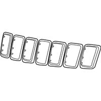 6ML09SZ0AA - Genuine Mopar Trim Ring-Radiator Grille