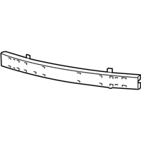 68100209AF - Genuine Mopar BEAM-FRONT BUMPER