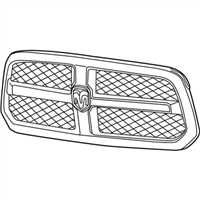 68093446AC - Genuine Mopar GRILLE-RADIATOR