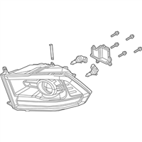 68324932AD - Genuine Mopar Headlamp-Headlamp Park And Turn