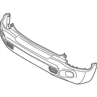 5VX29LXHAA - Genuine Mopar Rear Bumper Cover