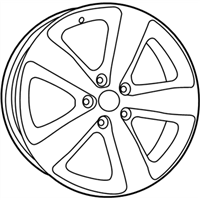 5XL06DX8AA - Genuine Mopar Aluminum Wheel