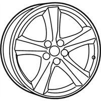 5PE92DD5AB - Genuine Mopar Aluminum Wheel