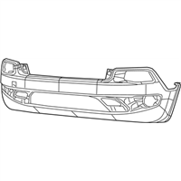 68242484AC - Genuine Mopar Front Lower Bumper Cover