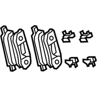 5191271AC - Genuine Mopar Rear Disc Brake Pad Kit