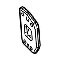 68081949AB - Genuine Mopar Plate-Front SIDERAIL