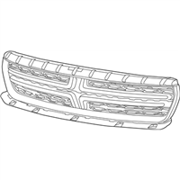 5PP33DX8AB - Genuine Mopar Grille-Radiator