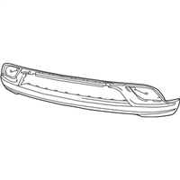 1WL31TZZAC - Genuine Mopar Front Lower Bumper Cover