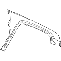 55369218AB - Genuine Mopar Fender-Front
