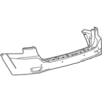 68310168AB - Genuine Mopar Rear Upper Bumper Cover