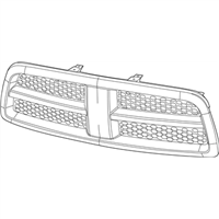 5182064AA - Genuine Mopar Grille-Radiator