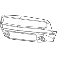 68258730AB - Genuine Mopar Front Bumper Cover