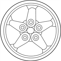 1AH78PAKAE - Genuine Mopar Aluminum Wheel