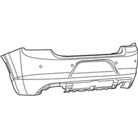 5RK97TZZAD - Genuine Mopar FASCIA-REAR UPPER