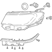 55112707AC - Genuine Mopar HEADLAMP