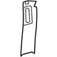 6EN00TX7AC - Genuine Mopar MOLDING-B PILLAR