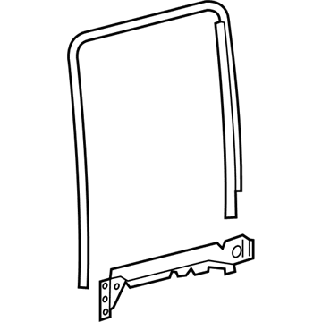 68293097AB - Genuine Mopar Channel-Door Glass
