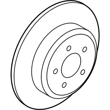 4779209AG - Genuine Mopar Rear Brake Rotor