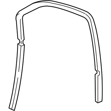 55399190AH - Genuine Mopar Front Door Glass Run