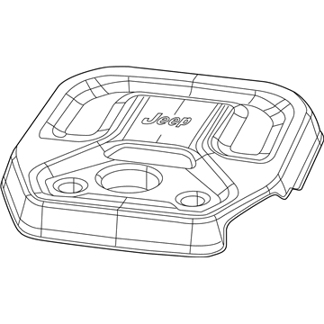 Jeep Wrangler Engine Cover - Guaranteed Genuine Jeep Parts