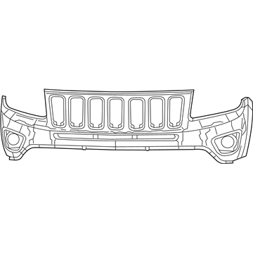 68109861AB - Genuine Mopar Fascia-Front Upper