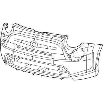 68148768AB - Genuine Mopar Fascia-Front