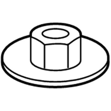 6510509AA - Genuine Mopar Nut-Push On