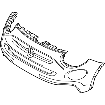 6VQ36U00AA - Genuine Mopar Fascia-Front Upper