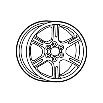 4755198AA - Genuine Mopar Wheel-Aluminum