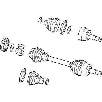 68201105AA - Genuine Mopar Shaft-Axle Half