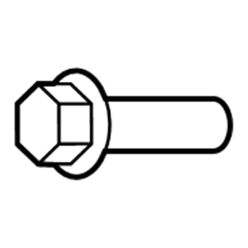 6511769AA - Genuine Mopar Bolt-6 LOBE RECESSED Head