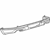 6AB11TZZAB - Genuine Mopar Rear Bumper Cover Lower