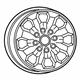 6MH99AAAAA - Genuine Mopar Aluminum Wheel