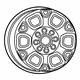 4755284AA - Genuine Mopar Wheel-Aluminum