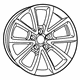 6SN89MA7AA - Genuine Mopar Aluminum Wheel