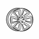 6GD77SZ0AA - Genuine Mopar Aluminum Wheel