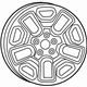 4755558AA - Genuine Jeep Wheel-Aluminum