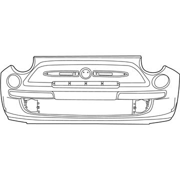 68194892AB - Genuine Mopar Front Fascia