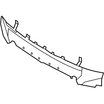 865801R000 - Genuine Mopar Front Bumper-Front Bumper Cover