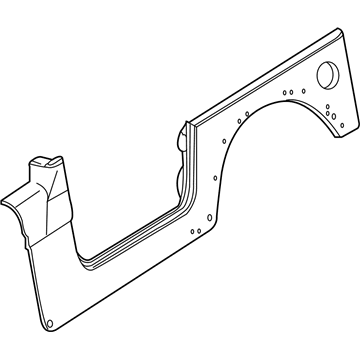 4874197AH - Genuine Mopar Quarter Panel-Body Side