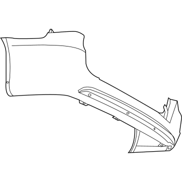 68125727AC - Genuine Mopar FASCIA-Rear