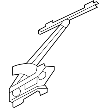 5743A049 - Genuine Mopar Rear Door Window Regulator