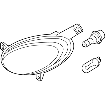 68438799AA - Genuine Mopar HEADLAMP-Fog
