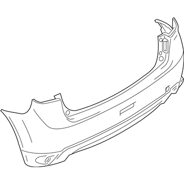 6410C587 - Genuine Mopar FASCIA-Rear Bumper