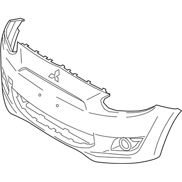 6400D340 - Genuine Mopar Fascia-Front Bumper