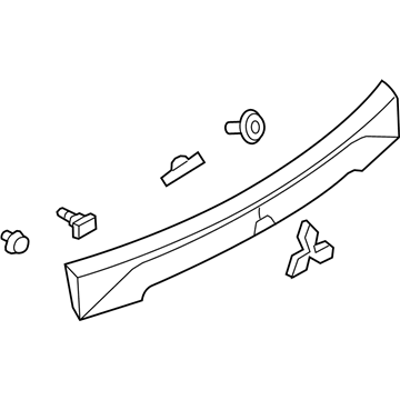 5817A292HB - Genuine Mopar Tailgate Molding