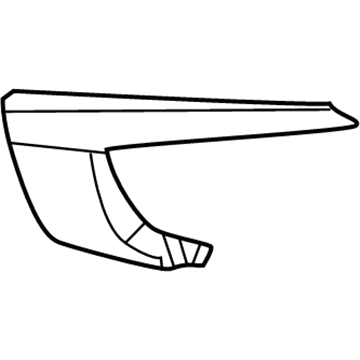6407A170 - Genuine Mopar Molding-Front Bumper Side