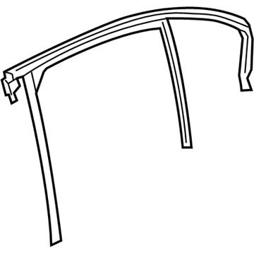 68469010AA - Genuine Mopar W-Strip-Rear Door Flush Glass